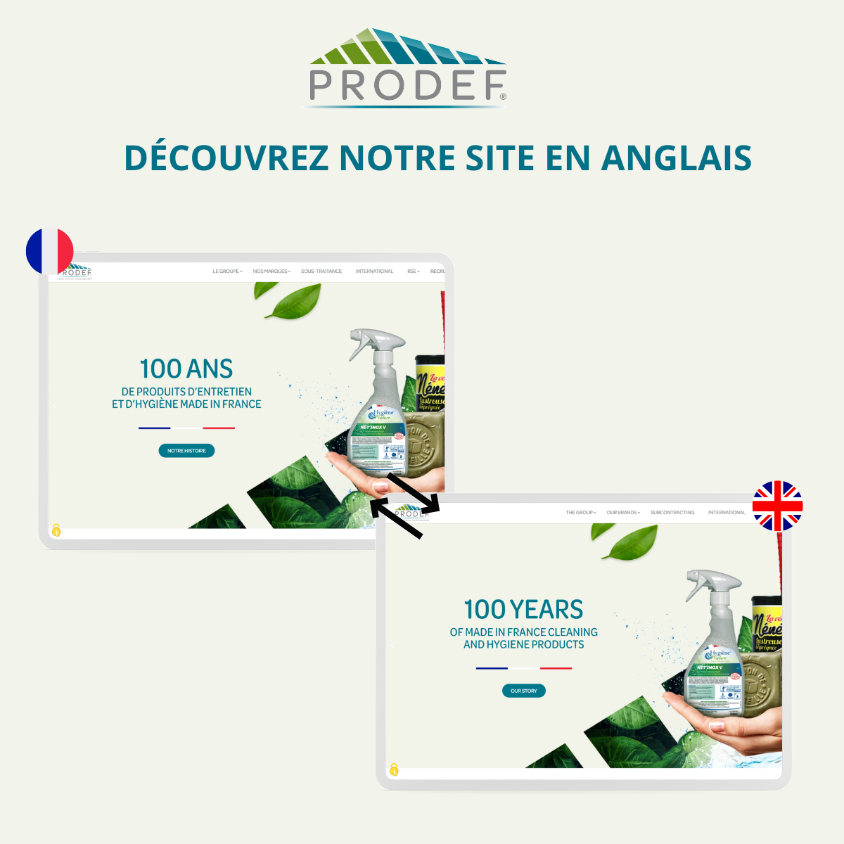 SITE DISPONIBLE EN ANGLAIS - PRODEF